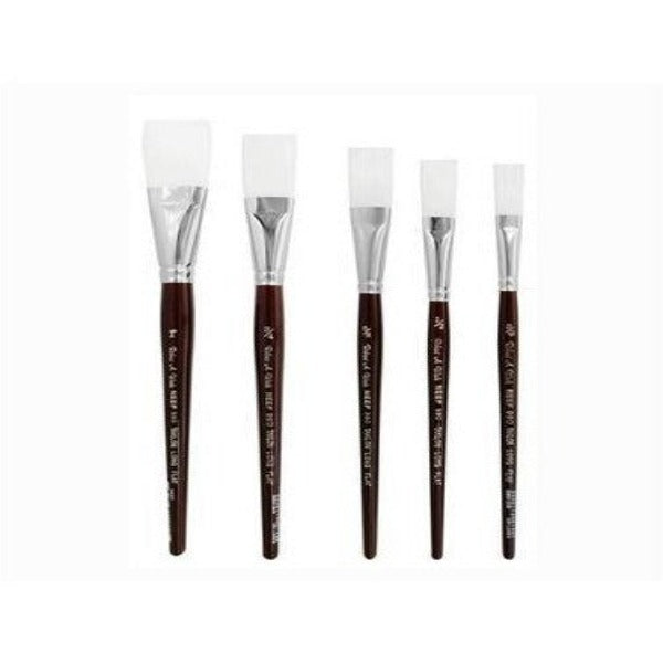 Neef 980 Taklon Long Flat Brushes | ArtStore Online